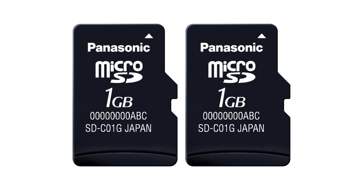 RP-SM01GBJ2K 概要 - 1GB microSDカード2枚パック | アクセサリー | Panasonic